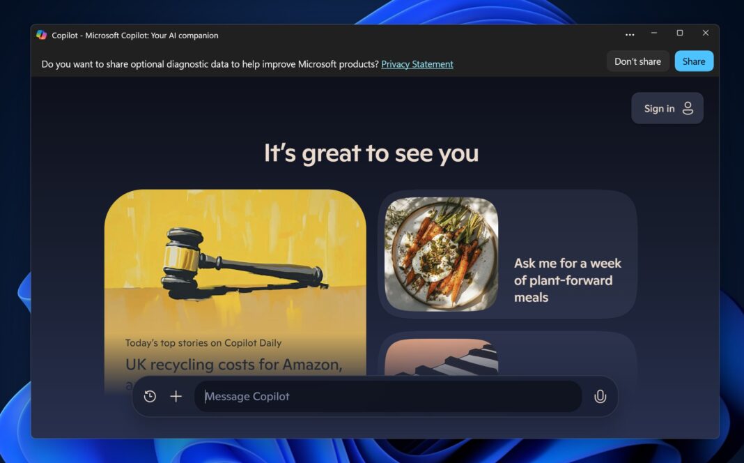 Windows 11's new native Copilot rolls out to everyone, but it consumes ...