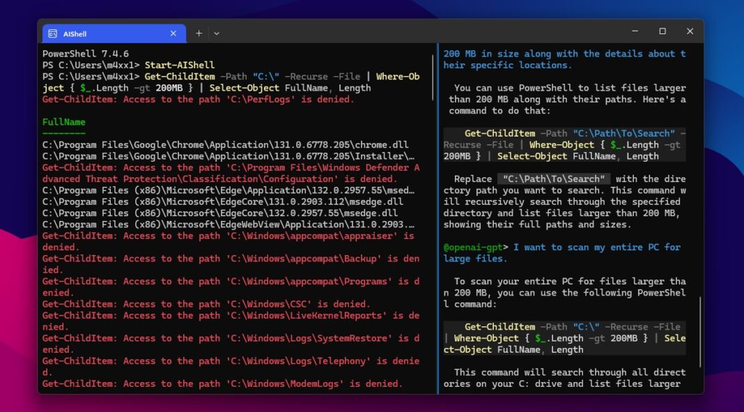 Hands on: Microsoft is building an AI Shell for Windows 11 command line