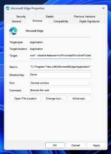 Microsoft Edge drops yellow for folders (favourites), gets monoline ...