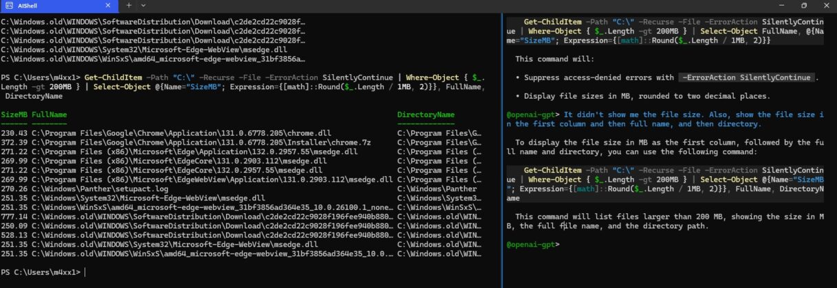 Hands on: Microsoft is building an AI Shell for Windows 11 command line