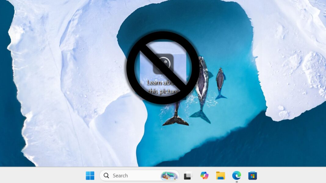 Permanently remove “Learn more about this picture” icon in Windows 11