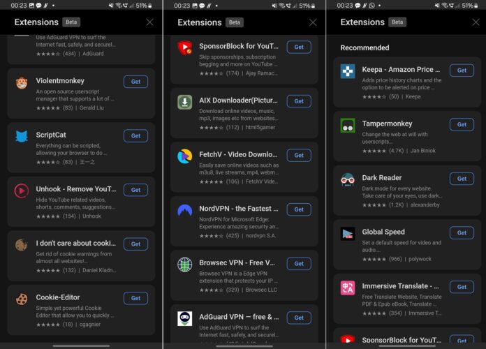 After Android, Microsoft Edge for iOS gets a native extensions feature