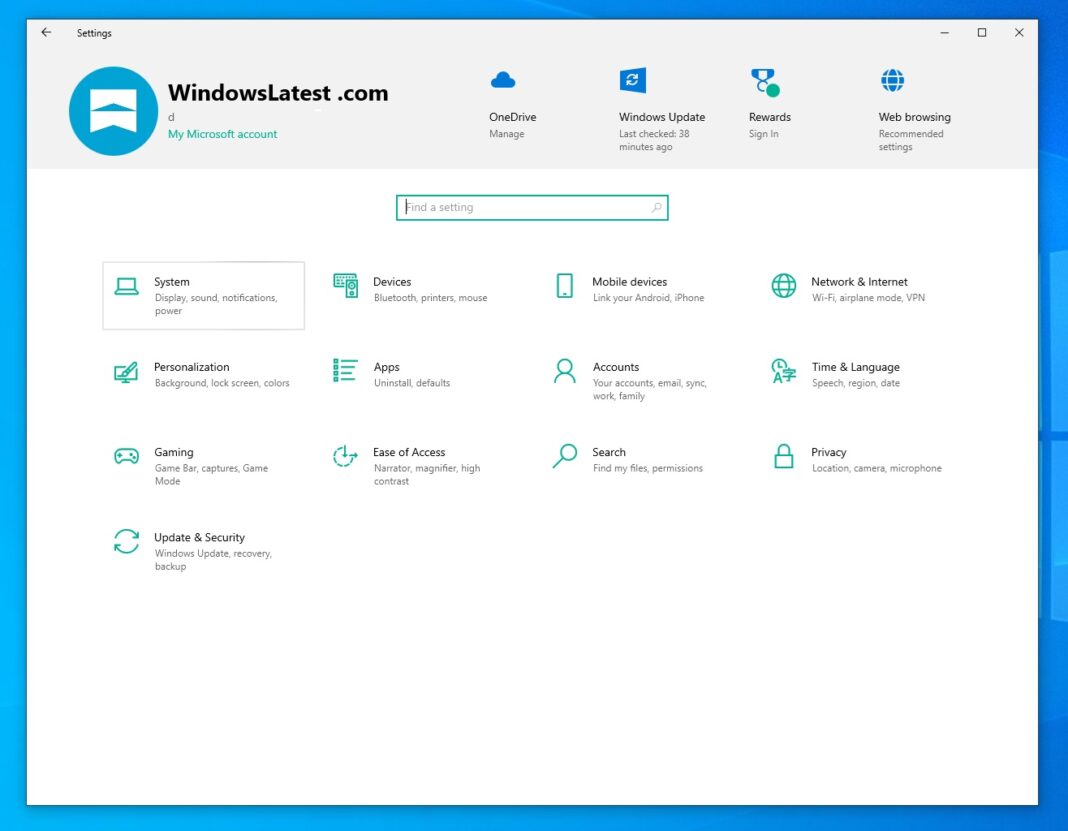 Windows 10 Settings can show alerts when Microsoft 365 subscription expires