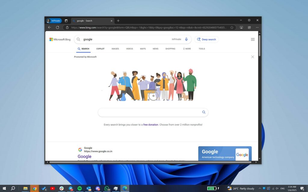 Microsoft's Bing share is now 12.2%, Google drops to 79.10%, and it's ...