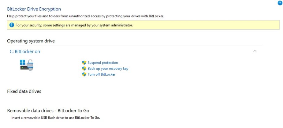 Microsoft confirms Windows 11 BitLocker bug causes settings are managed by administrator error