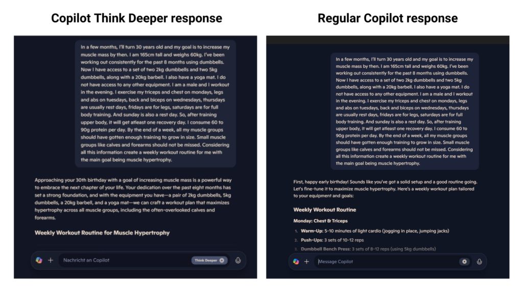 Microsoft is rolling out "Think Deeper" to free Copilot, and results are insane