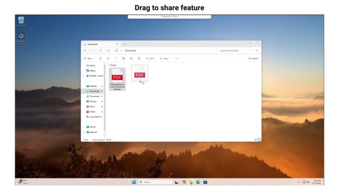Microsoft confirms Windows 11 desktop's new files sharing feature in ...