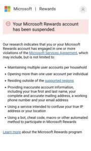 Microsoft confirms Microsoft Rewards accounts suspended by mistake ...