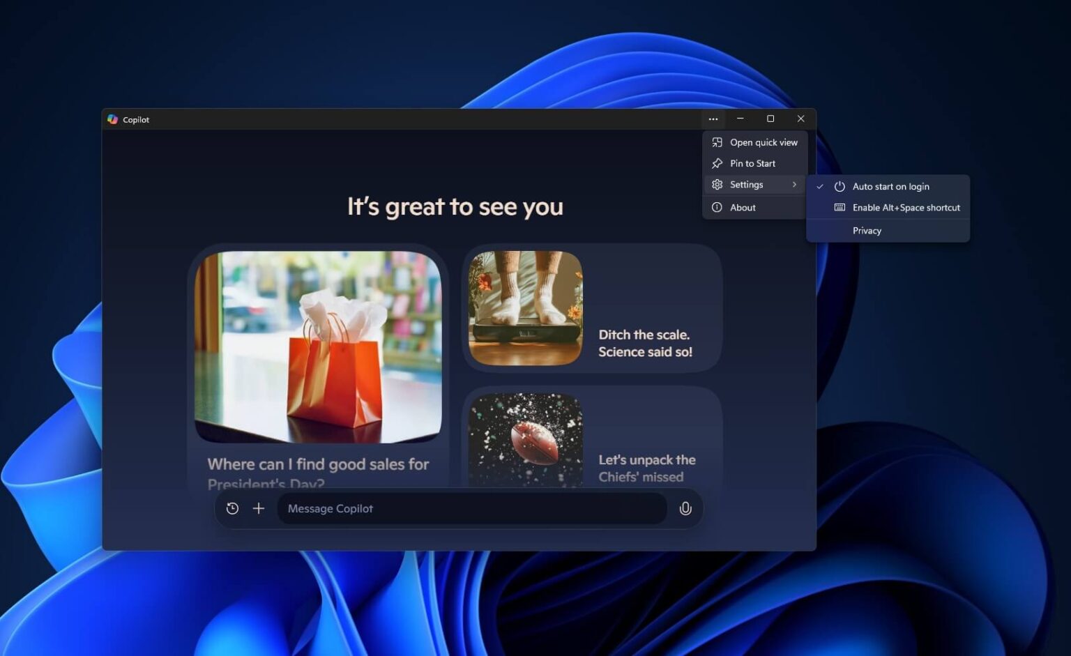 Windows 11's Microsoft Copilot now auto runs in the background, but it ...