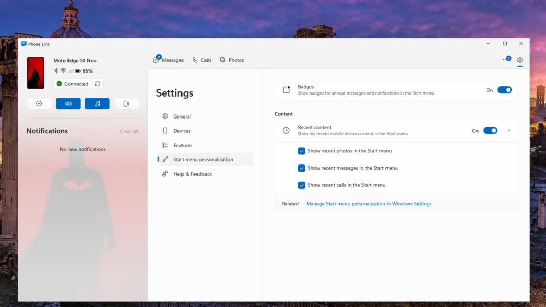 You can now access Android, iPhone from Windows 11 Start menu and ...