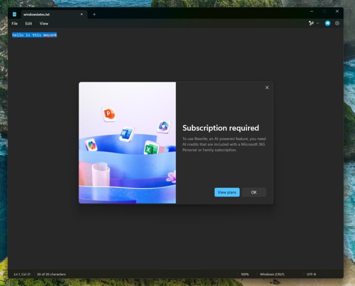 Microsoft confirms Windows 11's Notepad does not require a Microsoft ...