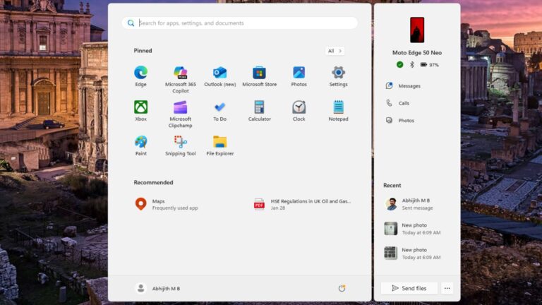 You can now access Android, iPhone from Windows 11 Start menu and ...