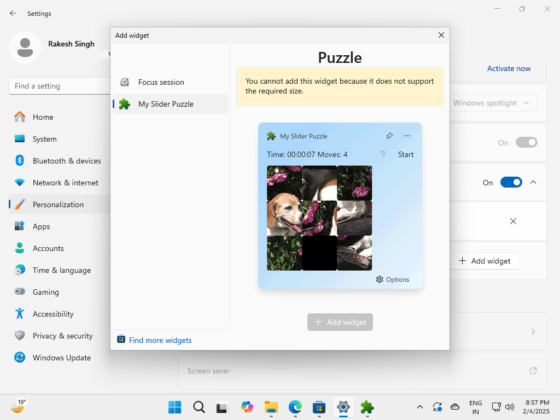 Hands-on: Windows 11’s new Lock Screen Widget customization with 3rd ...