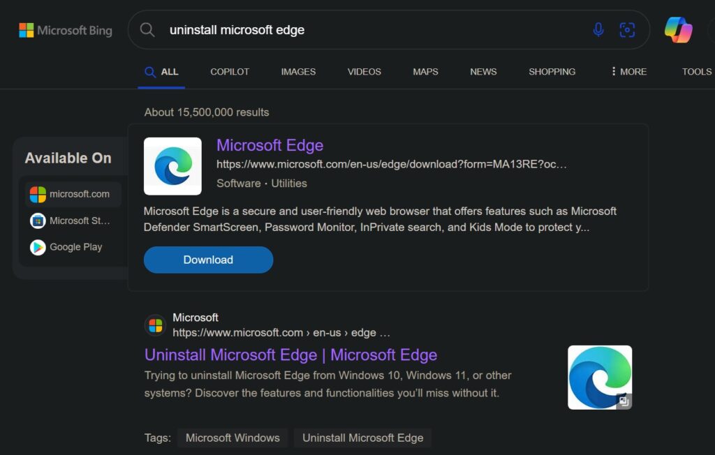 Microsoft nukes Windows 11 Edge vs. Chrome doc disguised as uninstall guide