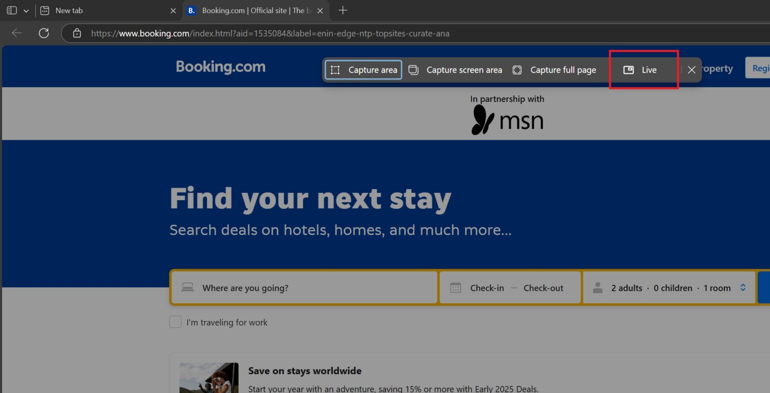 Microsoft Edge experiments with a built-in video recorder on Windows 11