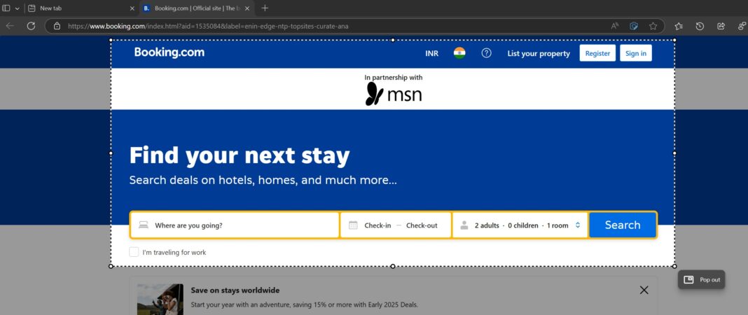 Microsoft Edge experiments with a built-in video recorder on Windows 11