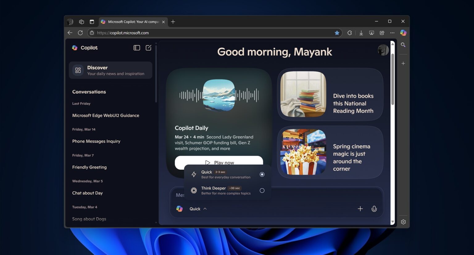 Microsoft updates Copilot with ChatGPT-like interface, "mode" buttons ...