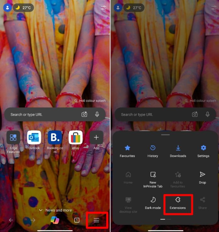Microsoft Edge beats Google Chrome, gets Extensions Store (web) on Android