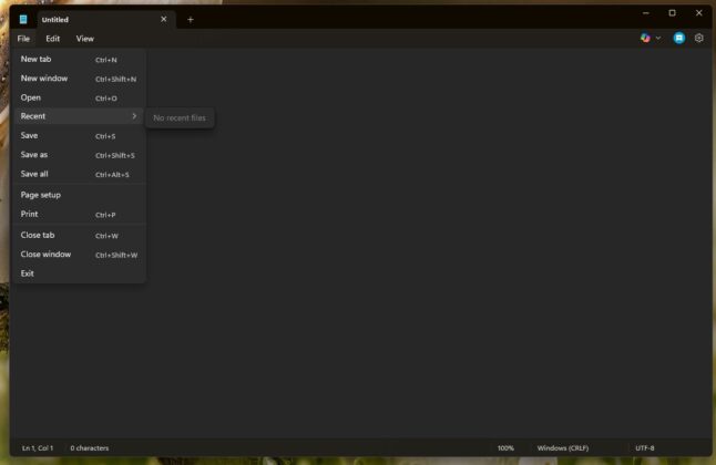 Microsoft is adding "Recent" files feature, Copilot button to Notepad on Windows 11