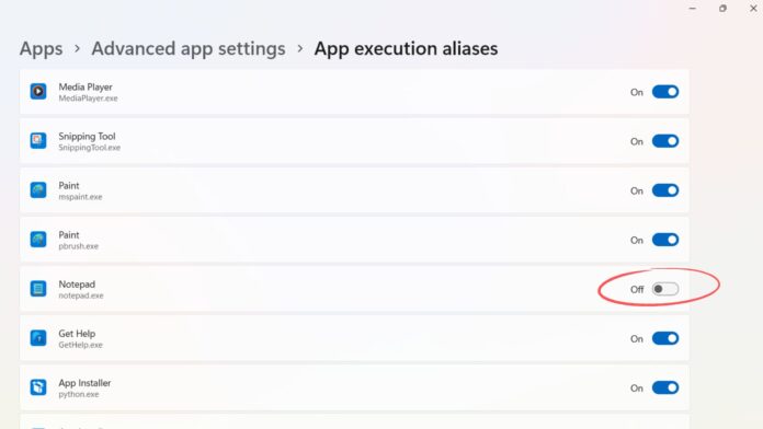 Enable old Classic Notepad in Windows 11 24H2 without AI and modern UI