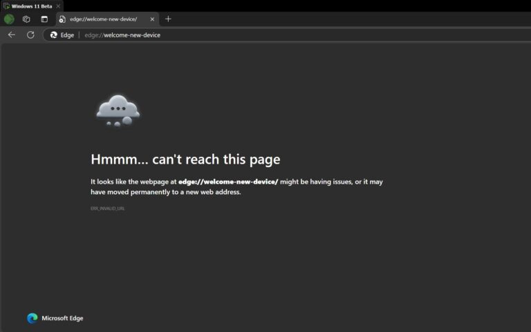 Microsoft Edge 135 breaks with ERR_INVALID_URL on First-Run Experience ...