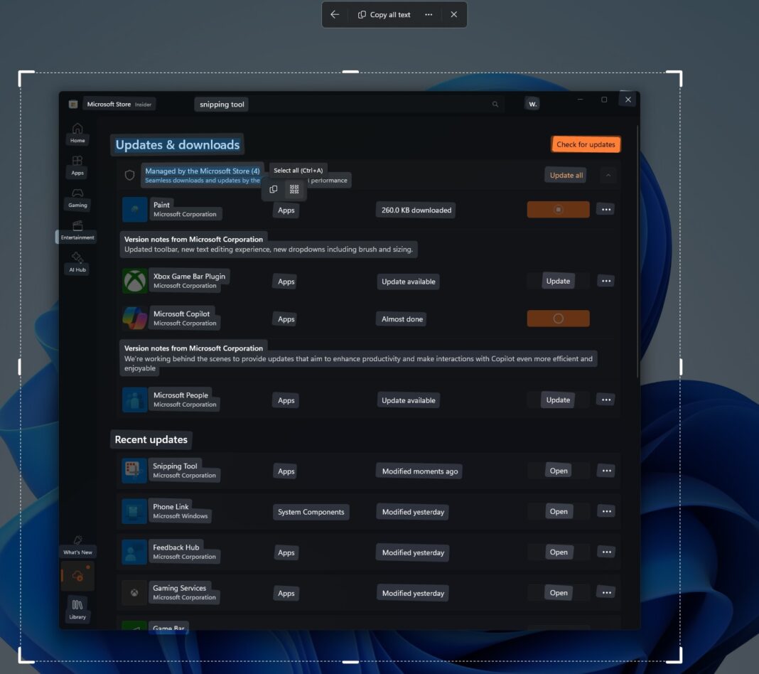 Windows 11 now lets you extract texts (OCR) from your screen without ...