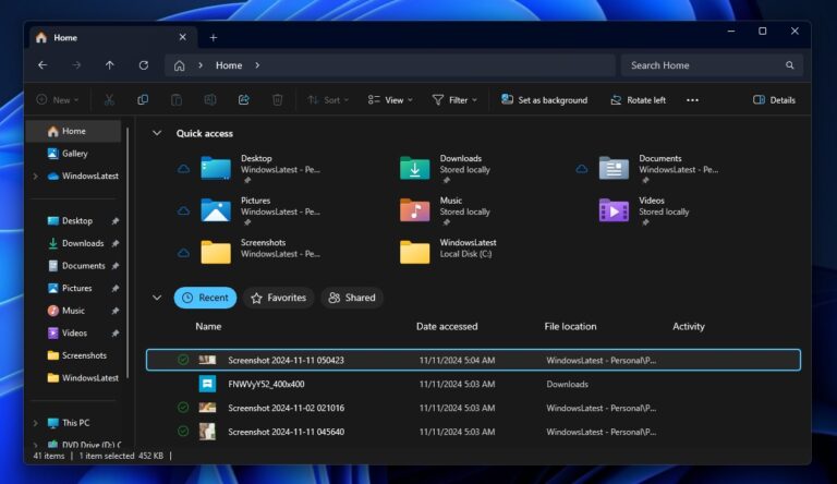 Windows 11 File Explorer drive blue bar is now darker, transfer ...