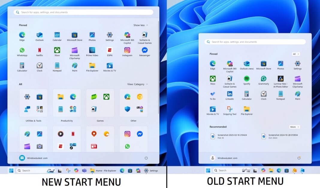 Windows 11's Start menu is getting a big redesign, lets you turn off ...