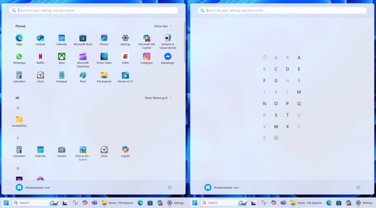 Windows 11 KB5067036 25H2 adds new Start UI, direct download links ...