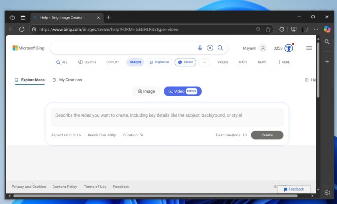 Microsoft Sora AI Bing Video Creator takes on Veo. It's free on web ...