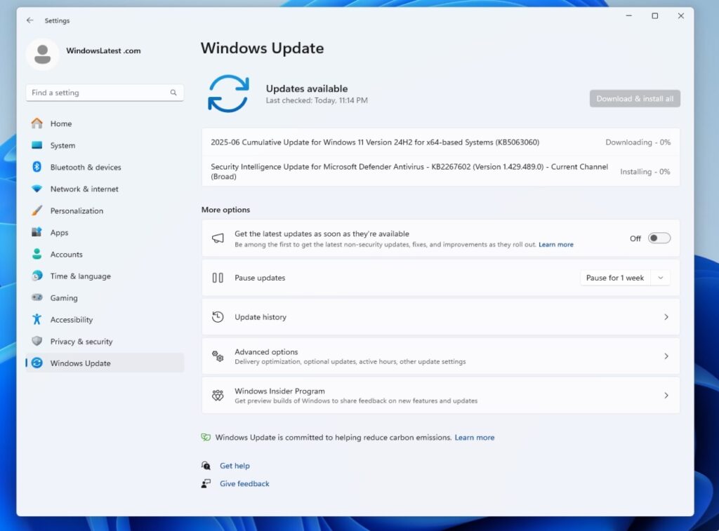 Microsoft rushes KB5062324 to fix Windows 11 24H2 issue blocking newer ...