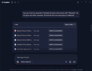 You can now use Copilot AI to search, read local files on Windows 11 / 10