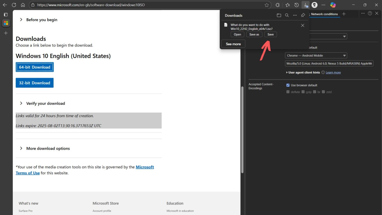 Download Windows 10 ISO files, save a copy before end of support