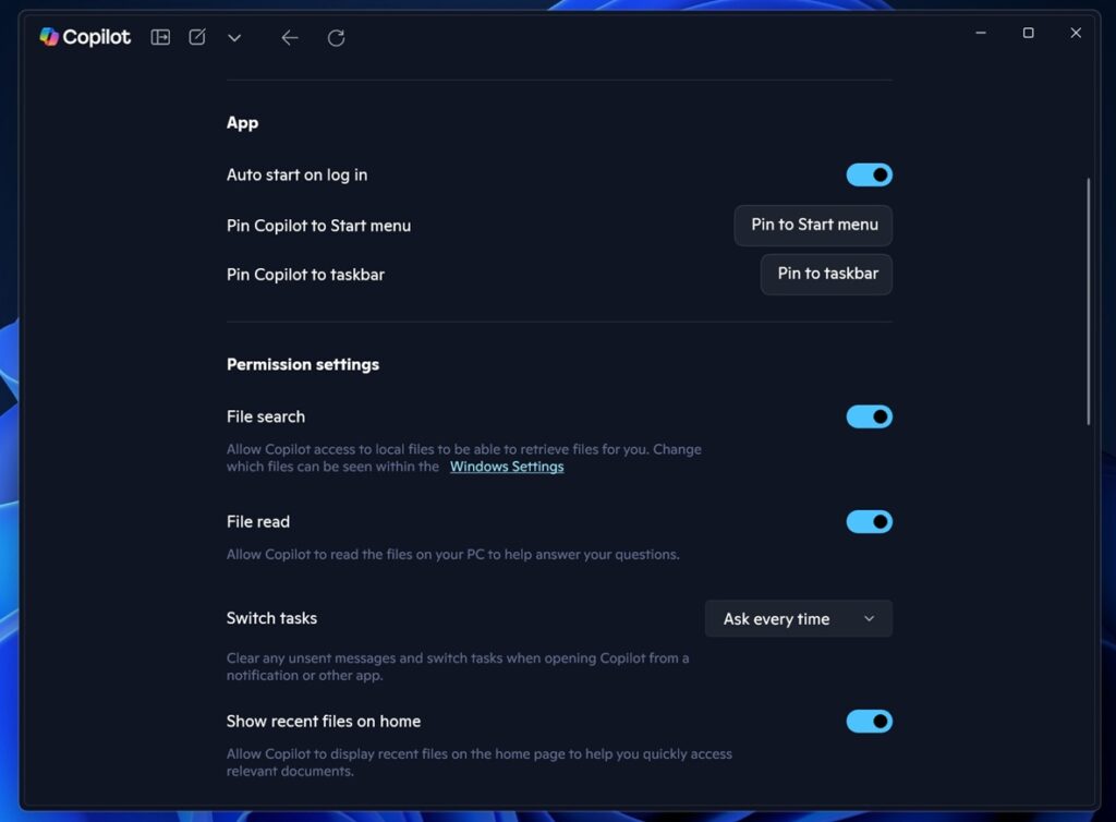 Copilot on Windows 11 has a new "Home" UI and it feels like a Start ...