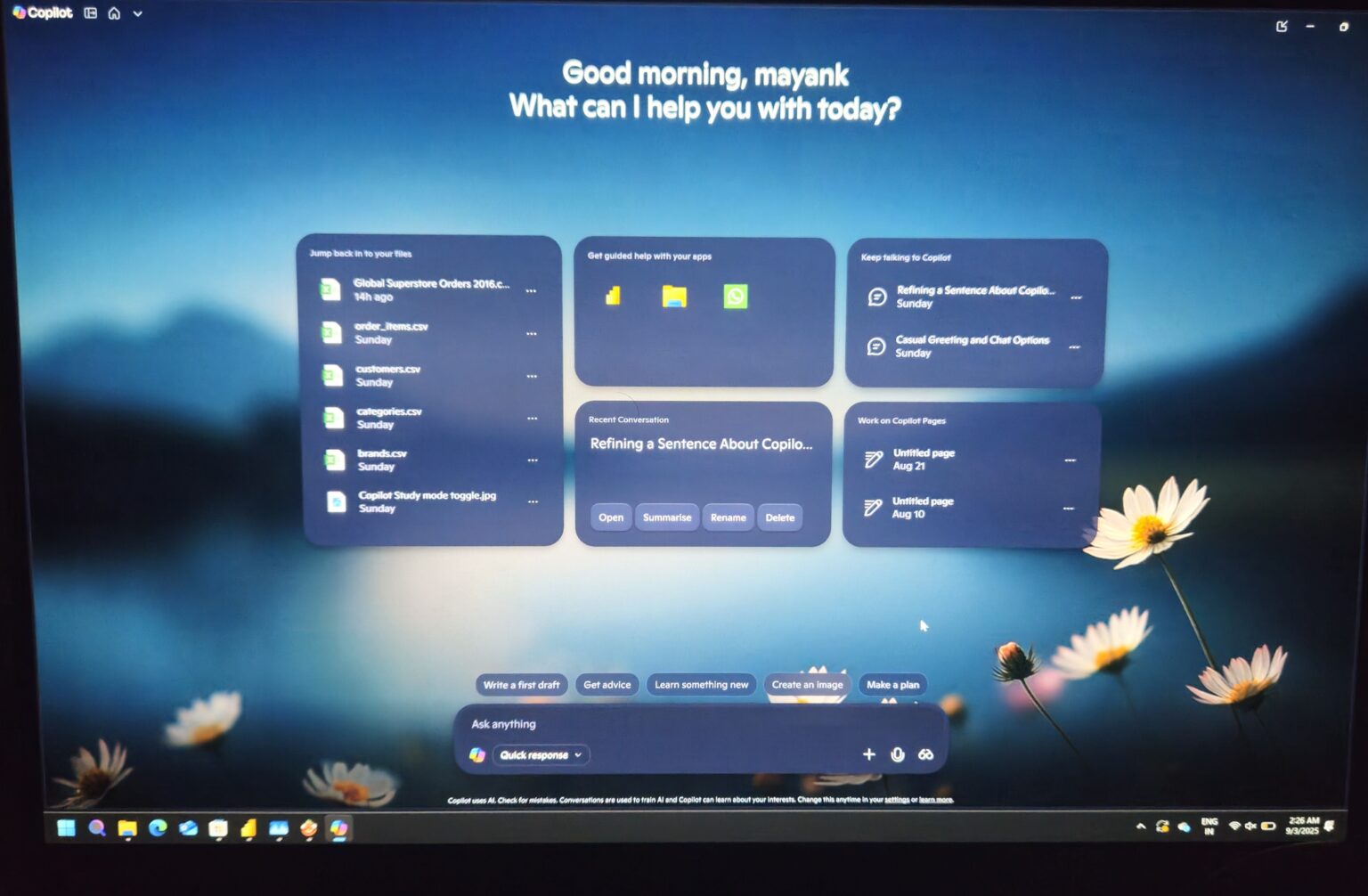 Copilot on Windows 11 has a new "Home" UI and it feels like a Start ...