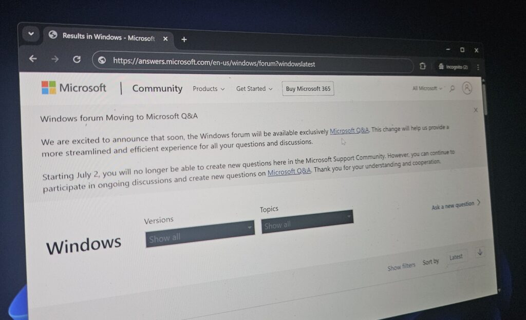 So long, “run SFC”: Microsoft kills Microsoft Answers brand in favour of Microsoft Learn Q&A