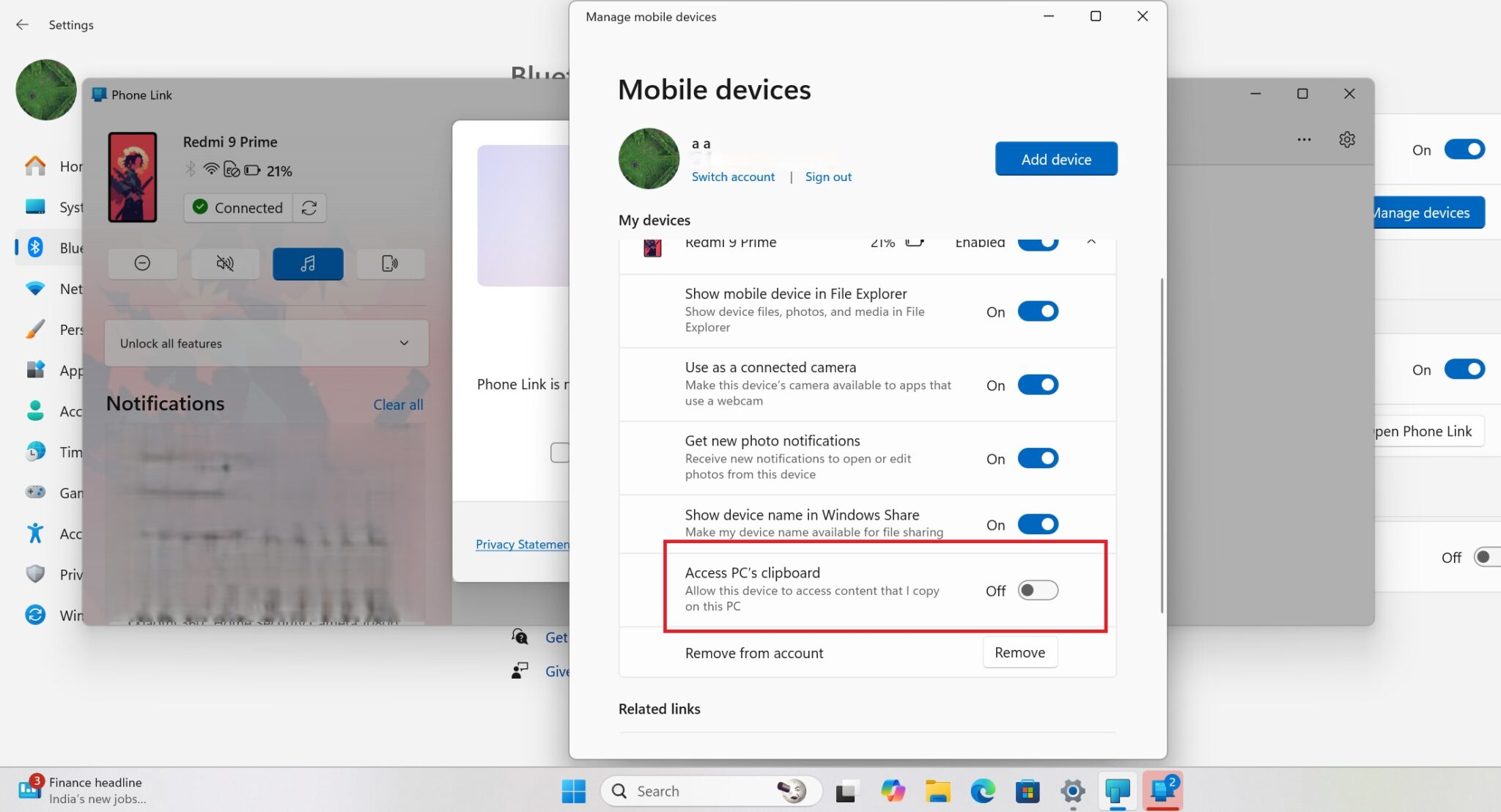 Hands on: Windows 11 has a hidden native clipboard sync for Android ...