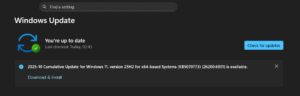 Windows 11 KB5070773 emergency update out to fix Recovery failure in ...