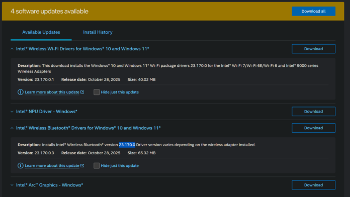 Intel confirms Windows 11 25H2 is now fully supported by its drivers