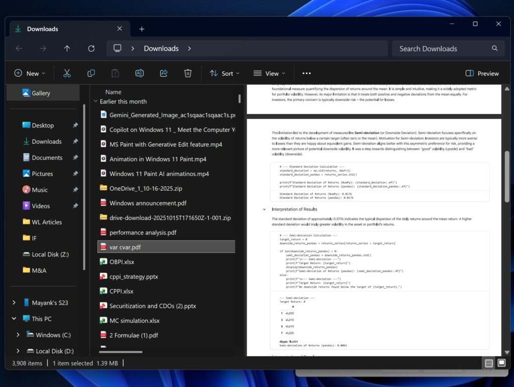 Microsoft admits File Explorer Preview pane won't work in Windows 11 25H2 for internet files by ...
