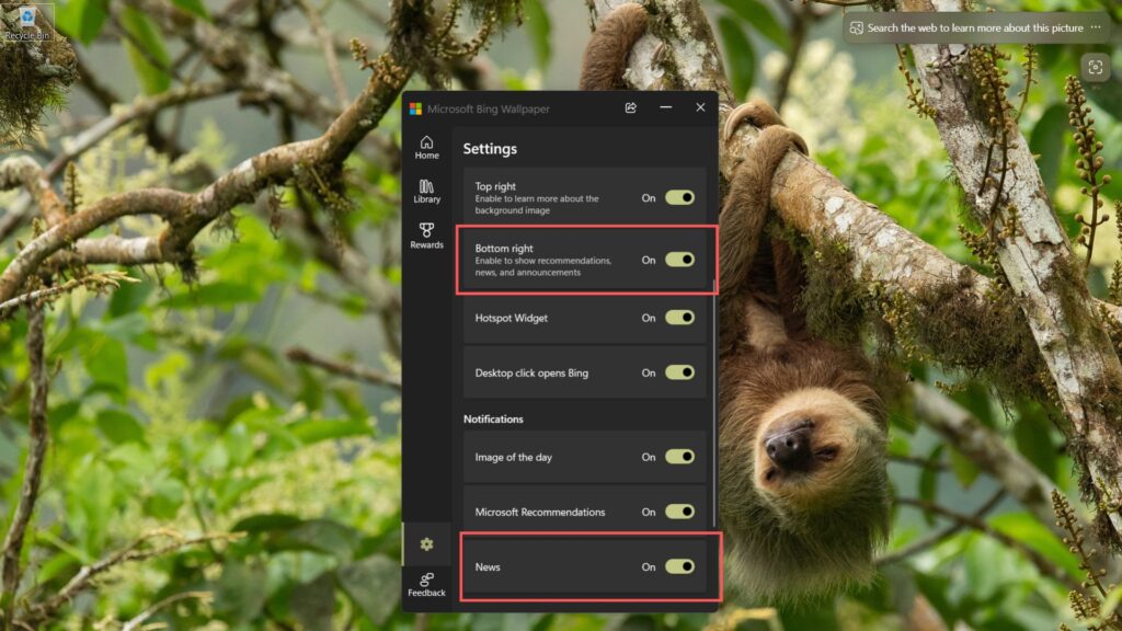 Windows 11's Bing Wallpaper app opens Bing.com if you click anywhere on ...