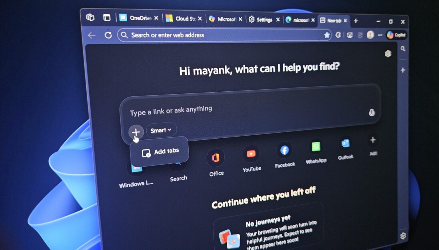 Windows 11's MS Edge tests send tabs to Copilot, AI feature that needs ...