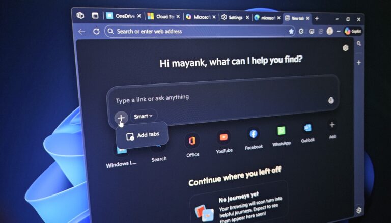 Windows 11's MS Edge tests send tabs to Copilot, AI feature that needs ...