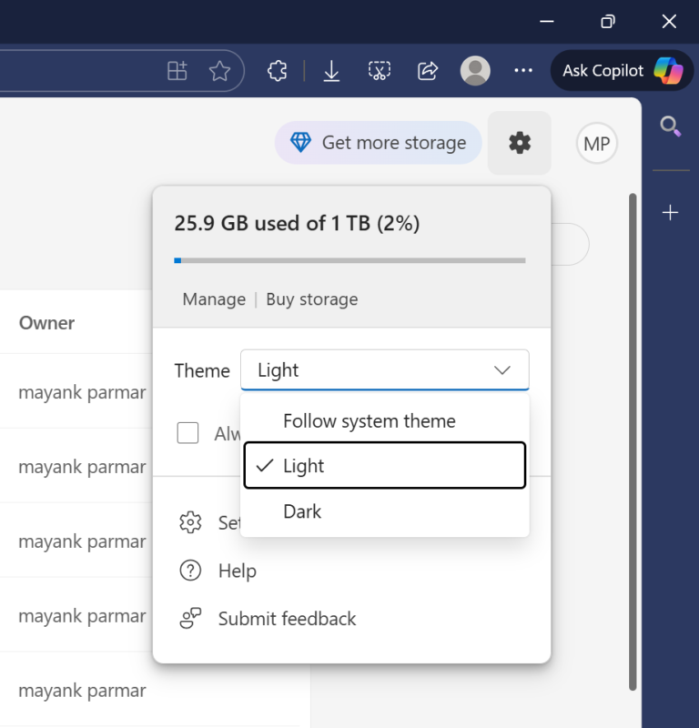 OneDrive web adds dark mode for personal account, new Photos gallery ...