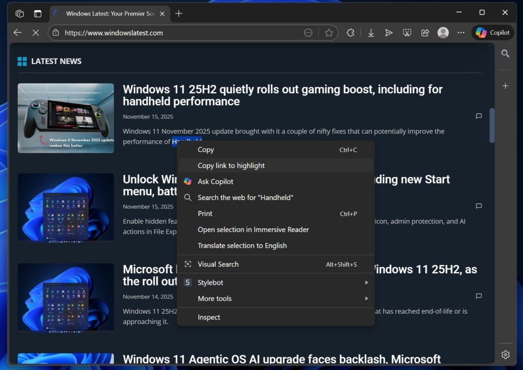 Microsoft Edge is removing Sidebar app list as Copilot takeover ...
