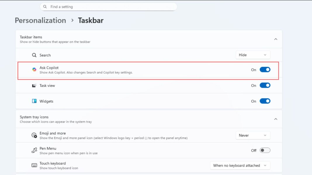 First look at how Copilot will change Windows 11 taskbar search