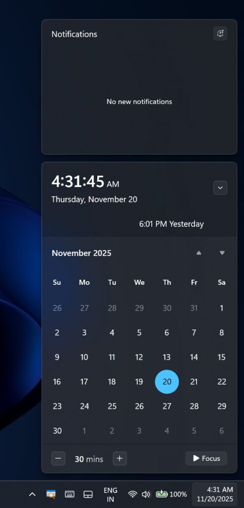Windows 11 is getting Windows 10-like Calendar Agenda in Notification ...