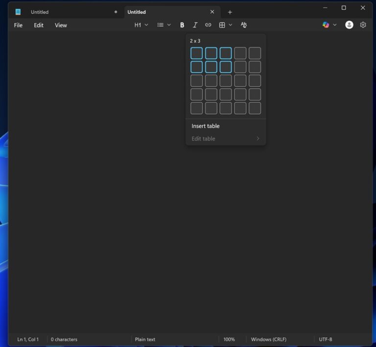 Windows 11 Notepad now lets you create tables like in Microsoft Word ...