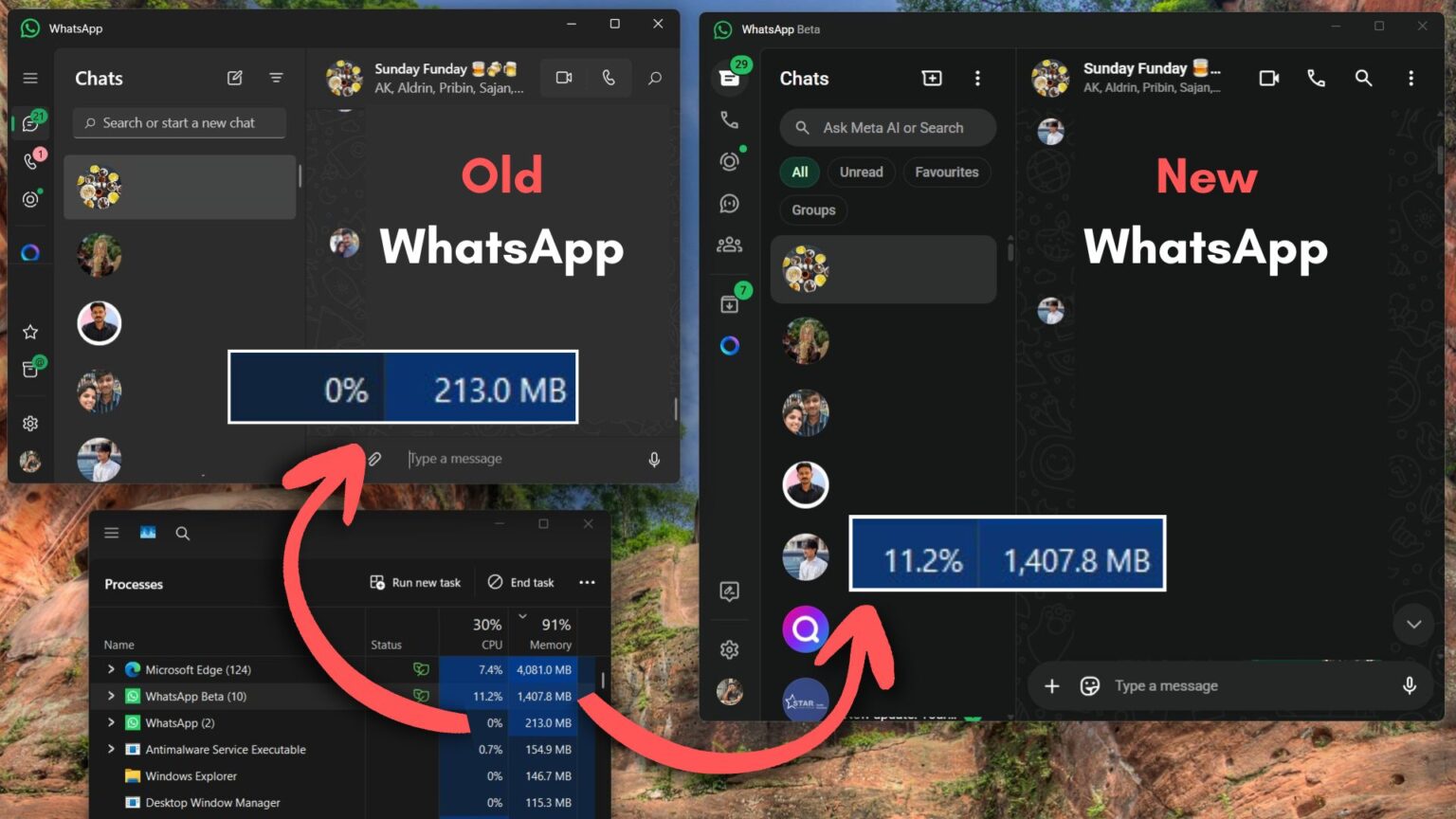 WhatsApp is logging more Windows 11 users out to push its new slow web-wrapper app
