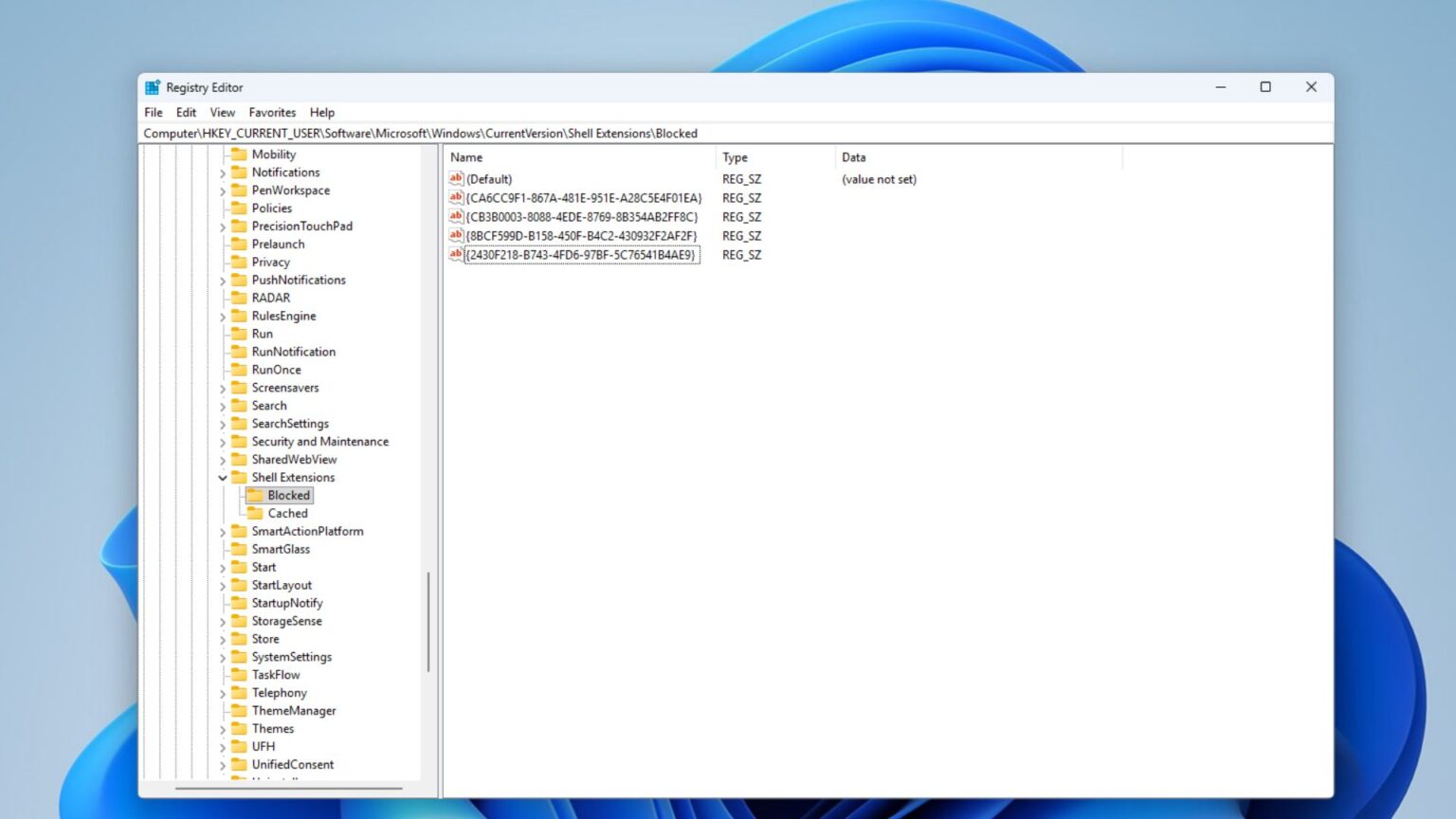 Windows 11 shows "Edit in Notepad" for file types, including .exe and images, but you can remove it